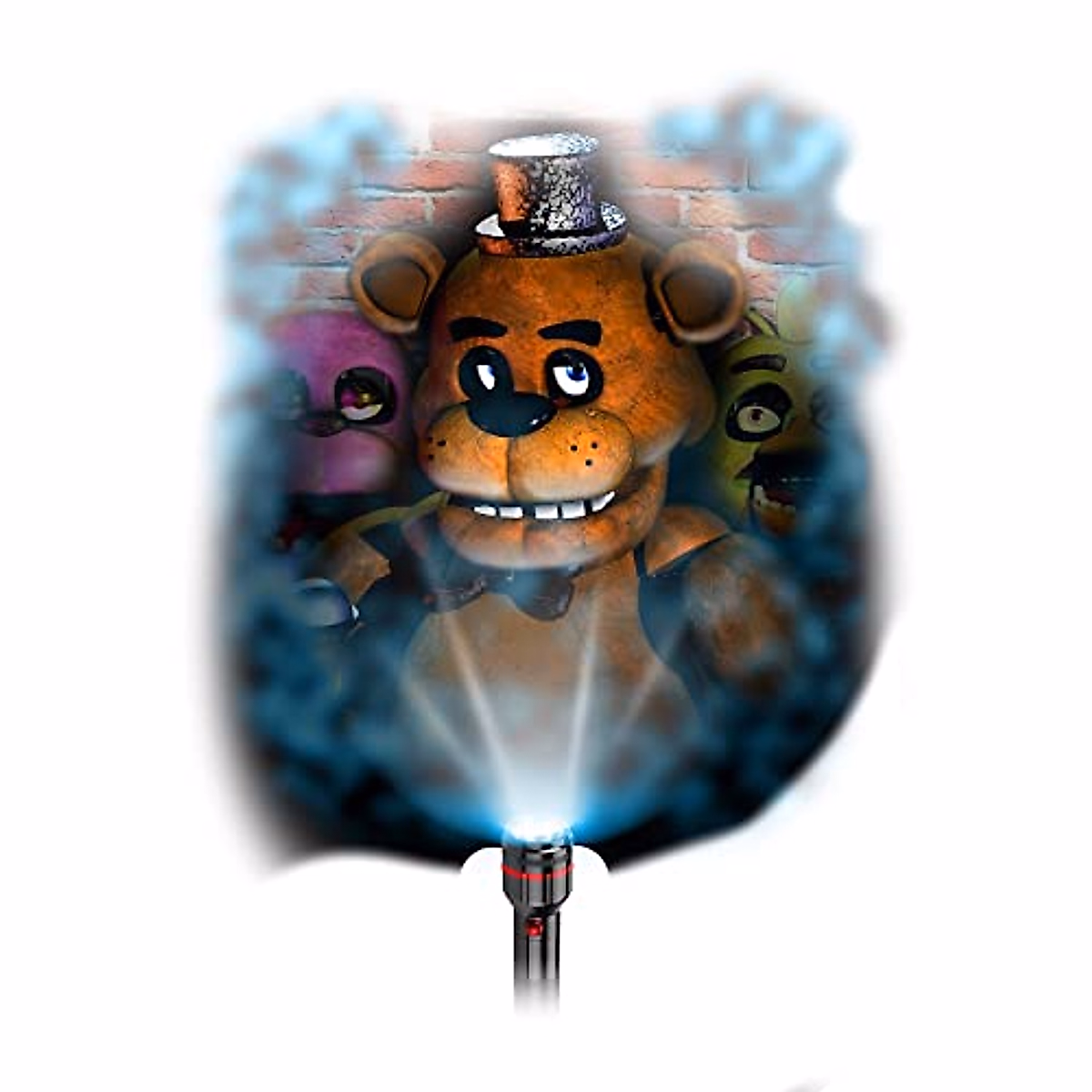 Five Nights at Freddy's Flashlight Characters Boys Black T-Shirt-M