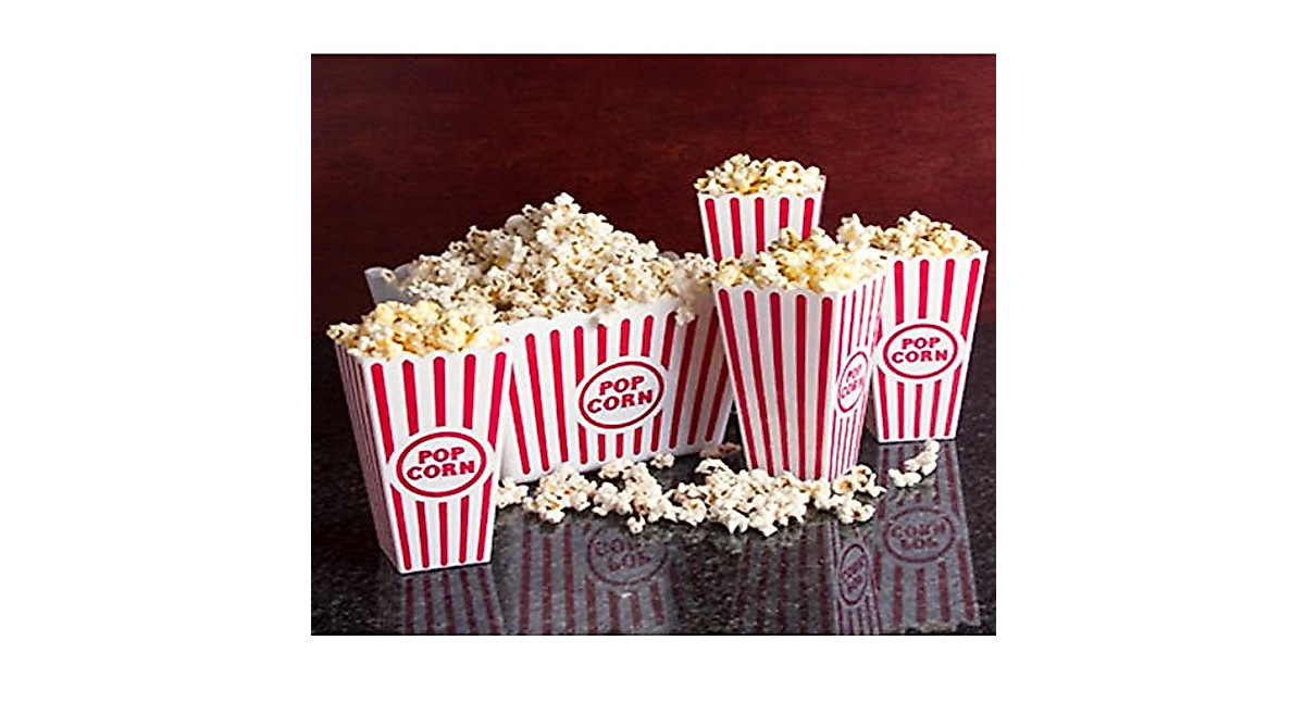 Jumbo Movie Night Popcorn Tubs - Reusable & Durable