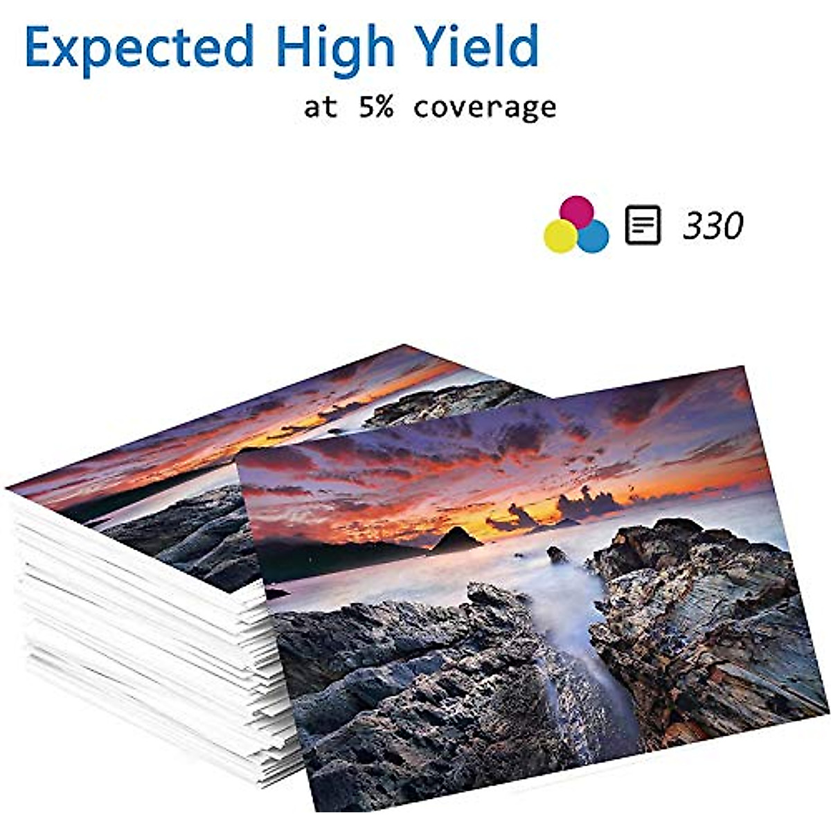 NineLeaf Remanufactured High Yield Ink Cartridge Compatible for HP 63 63XL F6U64AN Use in Envy 4513 4511 4520 4516 Officejet 4650 5255 5258 3830 3833 DeskJet 1112 3636 (Tri-Color,1 Pack)