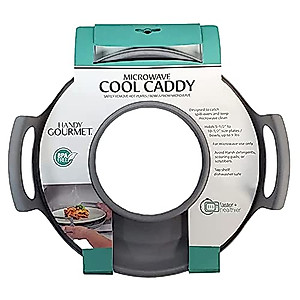 Handy Gourmet Microwave Cool Caddy w/ Handles - Carrying Tray for Bowls, Plates
