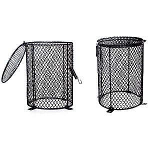 Reptile Anti-Scald Lamp Covers Heater Guard for Cage,Lights Bulb Lampshades for Lizards Spider Scorpion Protection Reptiles Supplies Industrial Grade(Round-Medium)