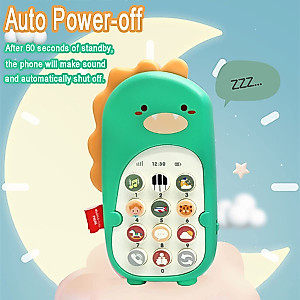 RUAN Baby Cell Phone Toys with Music ,Kids Teething Toys Play Phone Musical Educational Toys for 6 12 16 18 Months Baby Toddlers and Aged 1+ Kids