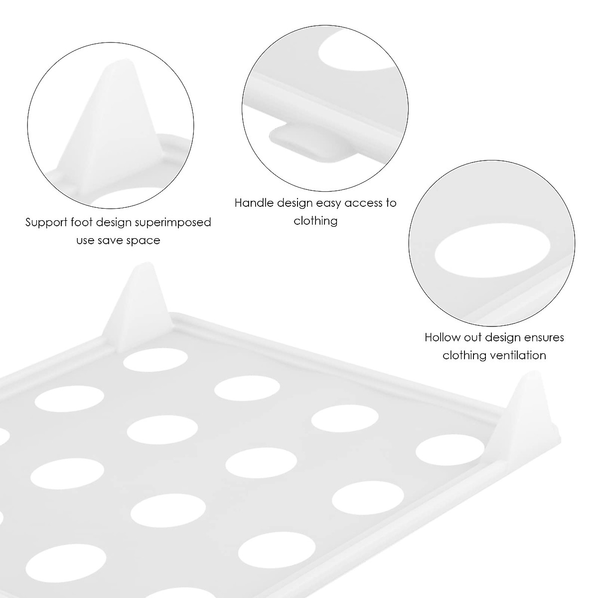 Adorila 10 Pack T Shirt Organizer Closet Organizer Clothing Trays, Folding Clothes Board Stackable, Shirt Receipt Board Organizer