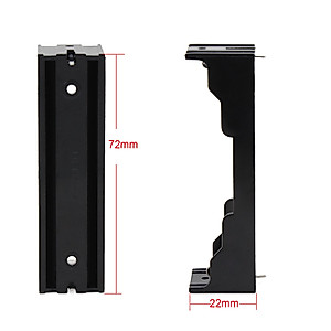 abcGoodefg 1Slot 3.7V 18650 Battery Holder Case Plastic Battery Storage Box with Pin 10 Pack (10 Pcs 1 Solts)