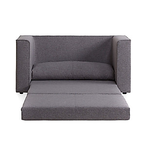 Gold Sparrow Corona Convertible Loveseat Sleeper, Dark Gray