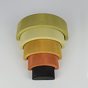 EcoWorkshop Staking Toys for Toddlers 3-5 Rainbow Stacker Toy 5pcs Educational Baby Toys Stacking Blocks Stacking Rainbow Educational Baby Toys