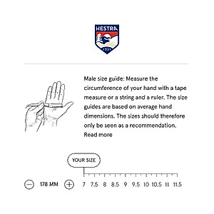 Hestra Unisex Windstopper Touring 5-finger Glove - Offwhite Print - 8