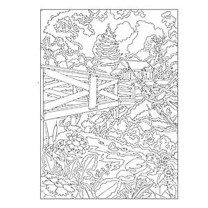 Creative Haven Country Scenes Color by Number Coloring Book (Adult Coloring Books: In The Country)