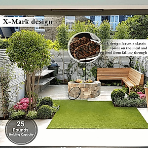 SIMOND STORE 24" Round Cooking Grate X Marks Heavy-Duty Steel Round Fire Pit Grill