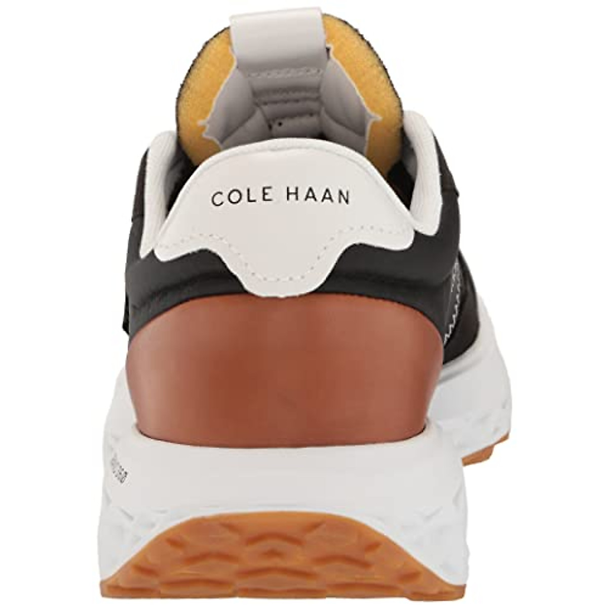 Cole Haan Men's Zerogrand All Day Runner Sneaker, Black/Natural TAN/Optic White, 11.5
