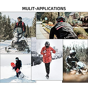 ROCKBROS Cold Weather Balaclava Ski Mask for Men Windproof Thermal Winter Scarf Mask Women Neck Warmer Hood for Cycling Grey