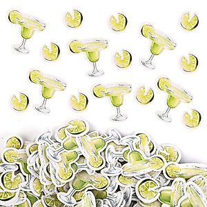 200pcs Margarita Glass Confetti, Margarita Table Confetti Bachelorette Party Decoration Martini Birthday Wine Glass Decor For Mexican Fiesta Wedding Bridal Shower Tequila Party