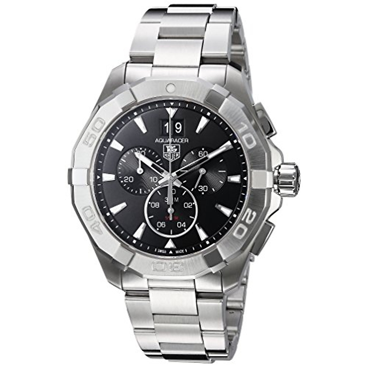 Tag Heuer Aquaracer 300M Chronograph 43mm Black Men's Watch CAY1110.BA0927