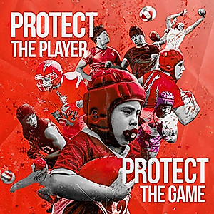 GameBreaker-Pro Multi-Sport Protective Headgear (Red, XL), Soft-Shell Helmet for Various Sports, Protective Sports Gear with Superior Ventilation Design - GameBreaker