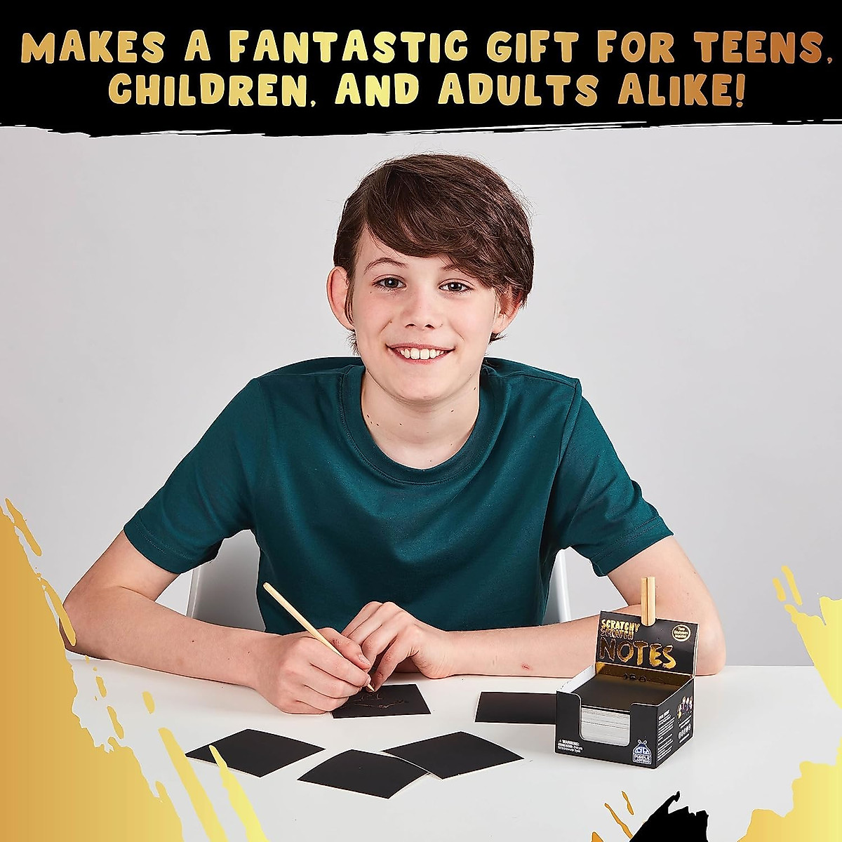 PURPLE LADYBUG Rainbow Scratch Art for Kids Mini Notes - Great Easter Crafts for Kids & Tweens, Easter Basket Stuffers for Teens, Small Gifts for Kids - Fun Arts and Crafts with 150 Scratch Papers