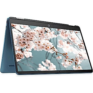 HP 2023 Convertible 2-in-1 Chromebook Laptop, 14" HD IPS Touchscreen, Intel Celeron Processor up to 2.60GHz, 4GB Ram, 64GB SSD, 4K Graphics, Super-Fast 6th Gen WiFi, Chrome OS, Dale Blue(Renewed)