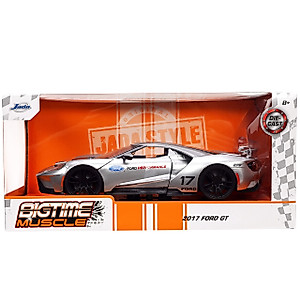 Jada Toys Big Time Muscle 1:24 2017 Ford GT Die-cast Car, Toys for Kids and Adults