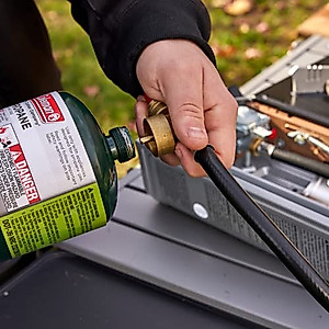 Grill Boss 90057 Dual Fuel Camp Stove | Works with both Butane and Propane | Perfect for Camping & Hiking | Emergency Cooking Stove | Single Burner 12k BTU Output