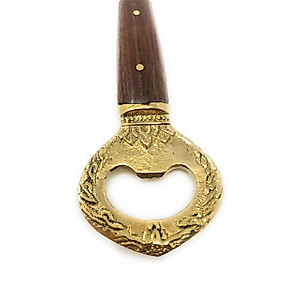 Madison Bay Company Polished Brass Ice Pick, Hammer and Bottle Opener, 3 In 1 Bar Tool, 7.25 Inches Long