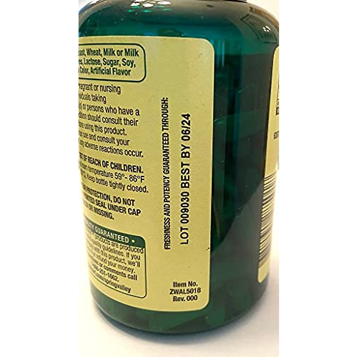 Spring Valley Turmeric Curcumin 500mg with Ginger Powder, General Wellness, 180 Capsules