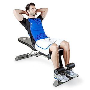 Marcy Deluxe Foldable Utility Bench Gym Equipment - SB-10100 , Black