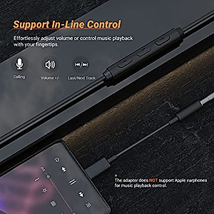 USB C Headphone Adapter for Google Pixel 7 Pro 6 6a 5 4XL, Type C to 3.5mm Aux Dongle Compatible with iPad 10 iPad Pro/Air 5 4/Mini 6, Samsung S23/S22/S21/S20 Note 20/10 Z Fold/Flip 3/2, Tab S8/S7/S6