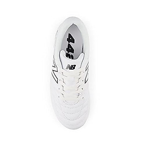New Balance Boy's 442 V2 Academy FG Junior Soccer Shoe, White/Black, 2.5 Little Kid