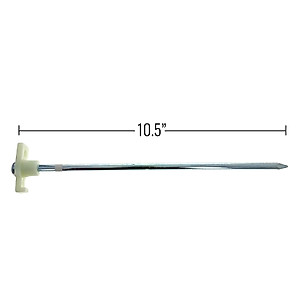 12-Piece Galvanized Steel Tent Pegs - Glow in The Dark Garden Stakes