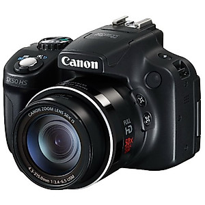 Canon PowerShot SX50 HS 12MP Digital Camera with 2.8-Inch LCD (Black) - International Version (No Warranty)