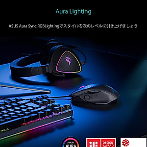 ASUS Optical Gaming Mouse - ROG Chakram Core | Wired Gaming Mouse | Programmable Joystick, 16000 dpi Sensor, Push-fit Switch Sockets Design, Adjustable Mice Weight, Stealth Button, RGB Mouse