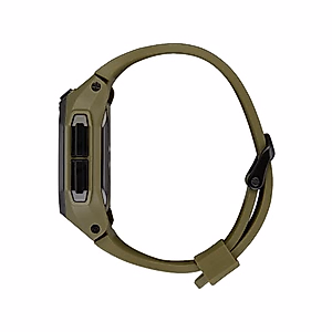 NIXON Regulus A1180 - Surplus/Carbon - 100m Water Resistant Men's Digital Sport Watch (46mm Watch Face, 29mm-24mm Pu/Rubber/Silicone Band)