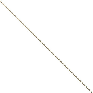 IceCarats 14K Rose Pink Gold 1mm Box Link Chain Bracelet 8 inch