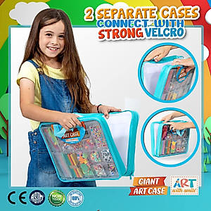 Arts and Crafts Supplies for Kids - 1600+Pcs Craft Kits for Kids - DIY School Craft Project for Kids Age 4 5 6 7 8-12 Gifts for Girls and Boys Crafts for Girls Ages 8-12 Arts Activities
