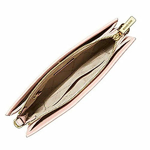 Michael Kors Pebbled Leather Large Triple Gusset Crossbody - Powder Blush