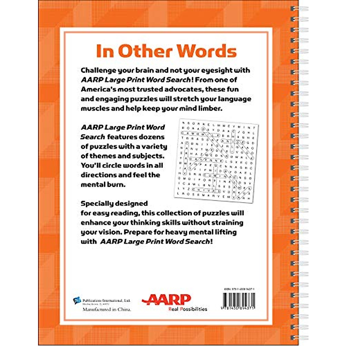AARP Large Print Word Search