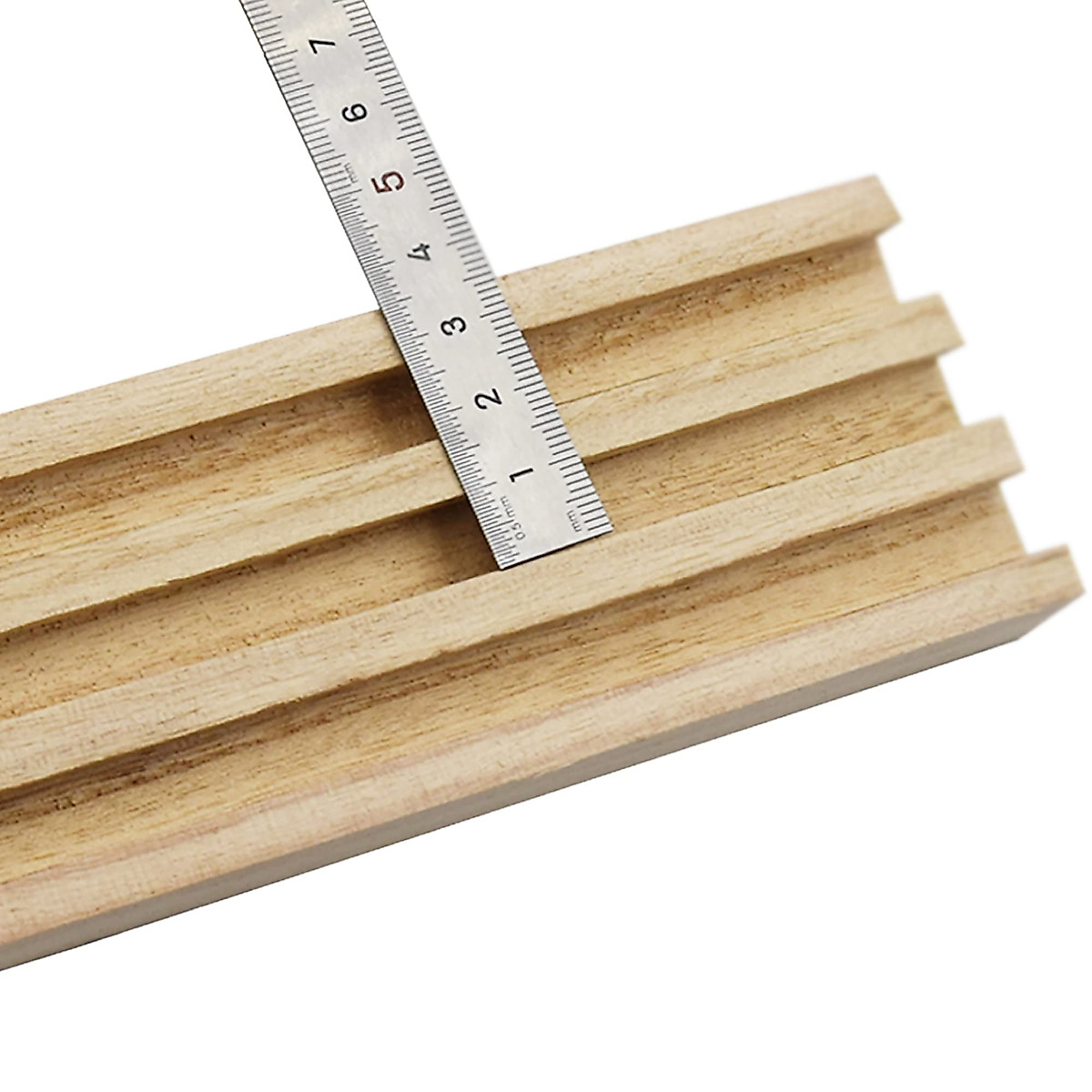 Yuanhe Wooden Domino Racks/Trays Set of 8, Domino Tiles Holders