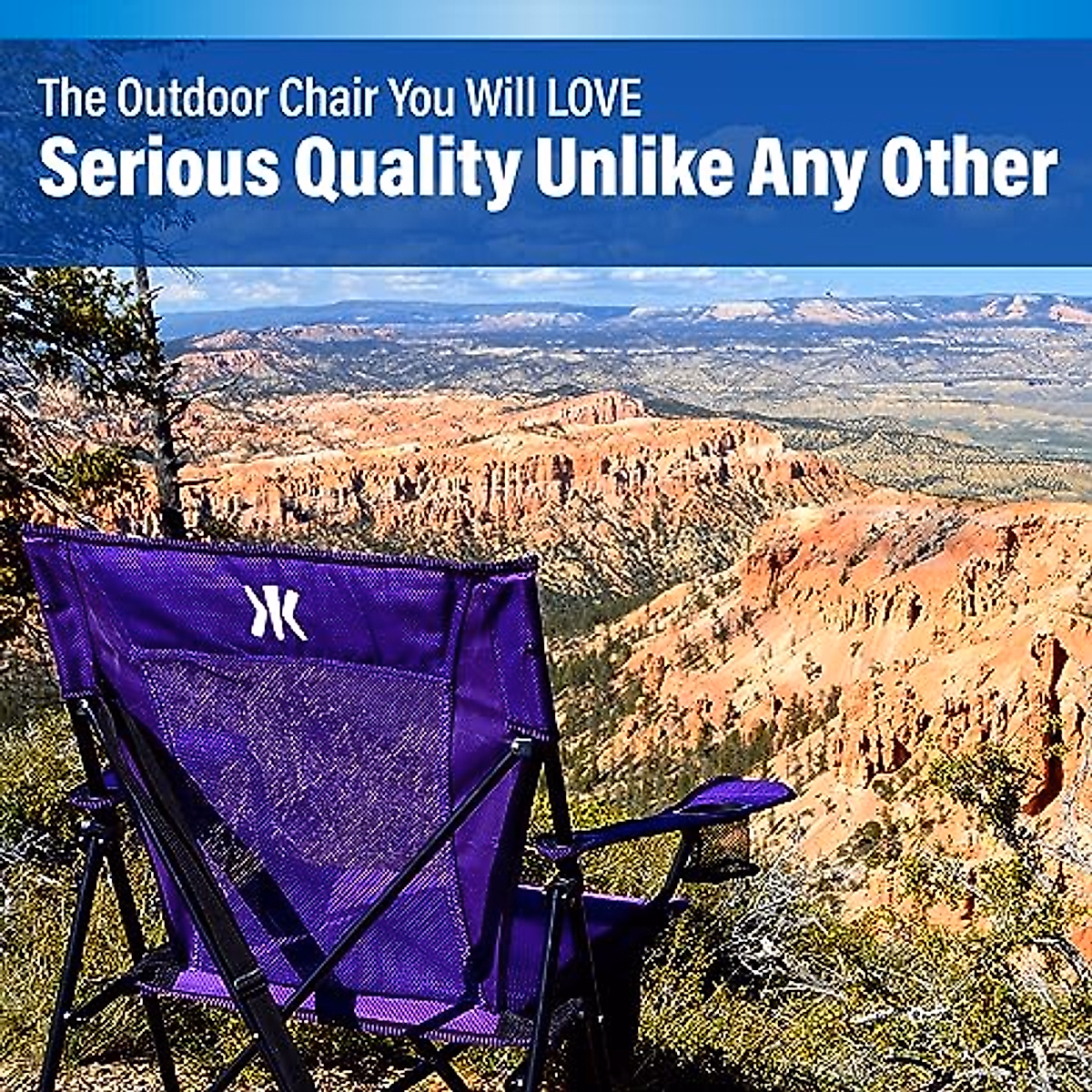 Kijaro Dual Lock Portable Camping Chairs - Enjoy the Outdoors with a Versatile Folding Chair, Sports Chair, Outdoor Chair & Lawn Chair - Dual Lock Feature Locks Position – Kawachi Purple