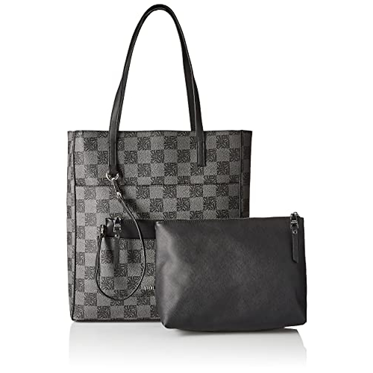 Steve Madden Womens Steve Madden KIMLOGO Tote, Black, One Size US