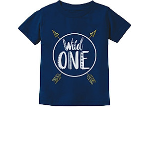 Wild One 1st Birthday Outfit Boy Girl 1 Year Old Gifts Baby Boys Shirt Navy