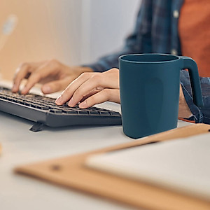 Shopwithgreen Plastic Dinnerware Sets (16PCS) - Lightweight & Unbreakable Dinnerware Set - Microwave Safe Plates Set, Bowls, Cups Mugs, Service for 4, Great for Kids & Adult