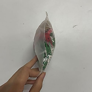 Souarts Pack of 50pcs Christmas Clips, Snowflake Red Wood Clothespins for Game Favors Craft, Wood Clips Set for Card Paper Photo Photography Activity (Red)