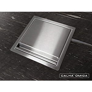 Stainless Steel Compost Bin for Kitchen Countertop Mounted, 1.32 Gallon Kitchen Compost Container with Lid, Compact and Easy Clean, Stainless Steel