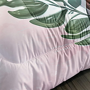 CVHOUSE Kawaii Cow Comforter Set Twin Size,Cute Pink Cow Bedding Set for Girls Kids,Kawaii Cow Quilt Set Pink Cow Duvet Set Girl's Bedroom Decor 3 Pieces