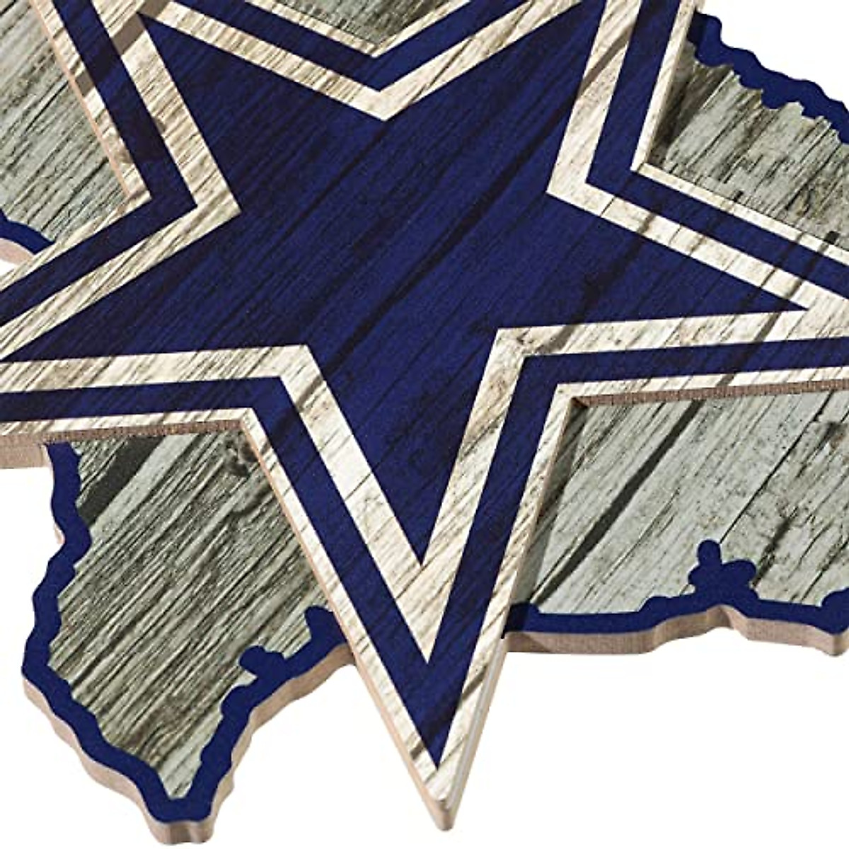 FOCO Dallas Cowboys NFL Wood State Sign