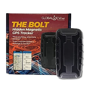 Hidden Magnetic GPS Tracker Car Tracking Device with Software (Long Battery Life) Real Time Truck, Asset, Elderly, Teenager Tracker - Covert Tracker - Fleet Tracking Global-View