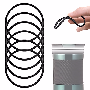 6 Pcs Seal Replacement for Contigo Snapseal Byron Travel Mug 16oz & 20oz, Silicone Sealing Ring Replacement for Contigo Snapseal Replacement Part for Contigo Coffee Travel Tumbler(Mug not Include)