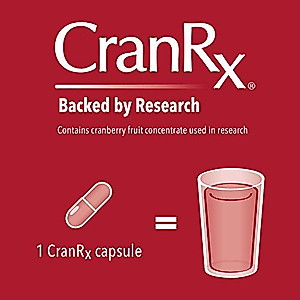 Nature's Way CranRx BioActive Cranberry, Urinary Tract Health Support* Supplement, 500mg per serving, 30 Vegetarian Capsules