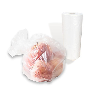 PackagingSuppliesByMail 3000 pcs 11"X17" 4 Rolls HDPE Clear Produce Grocery Market Bag