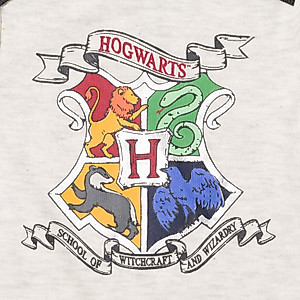 Harry Potter Gryffindor Slytherin Ravenclaw Newborn Baby Boys 3 Piece Outfit Set: Cuddly Bodysuit Pants Hat White/Gray 0-3 Months