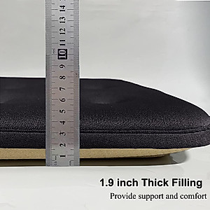 Big Hippo Child Rocking Chair Cushion Memory Foam Kids Rocking Chair Seat Back Cushion Set with Ties for Kid Children,Grey(Only Cushion Set)